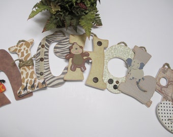 Jungle letters | Etsy