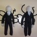Slender Man Hand Knitted Toy Plush. Monster