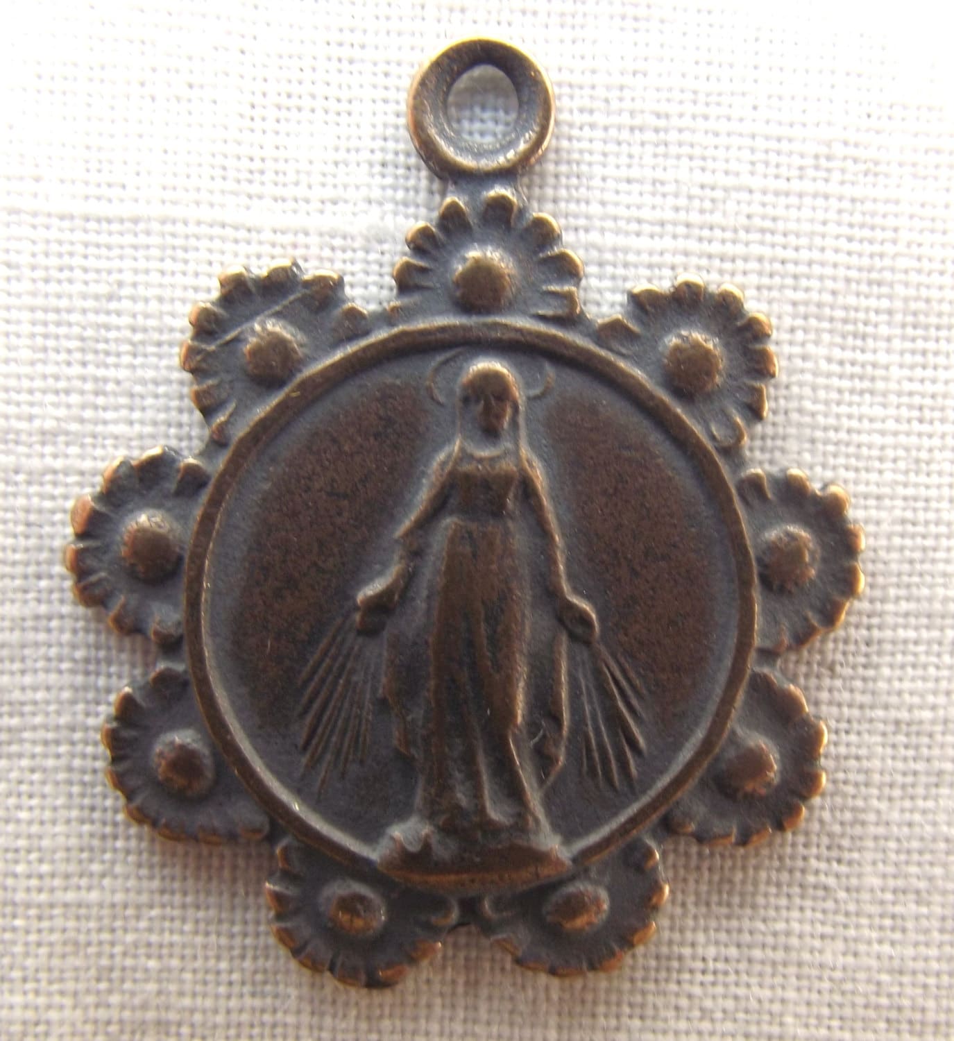 Bronze Blessed Virgin Mary Medal