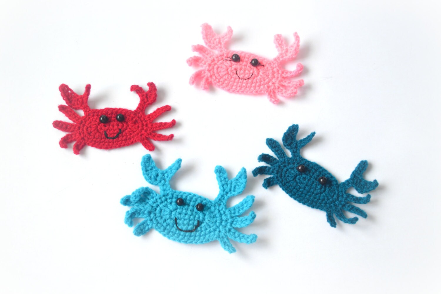 Crochet crab applique pattern crochet pattern by TLHpatterns