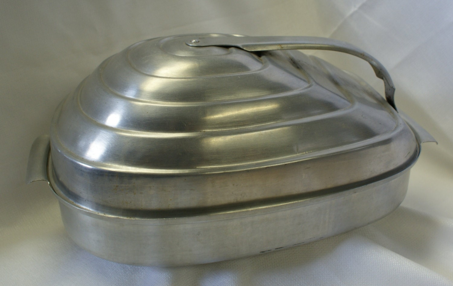 Aluminum Turkey Roaster Pan 1940s Schlenzig Zephyr