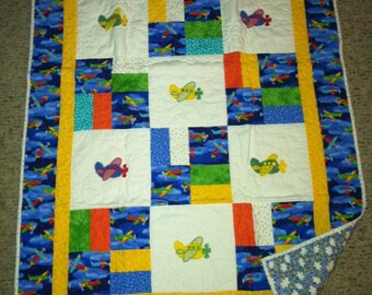 Popular items for applique airplane on Etsy