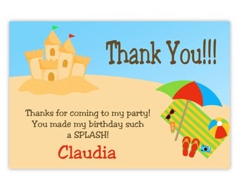 Popular items for beach thank you card on Etsy