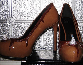 Popular items for chocolate shoes on Etsy