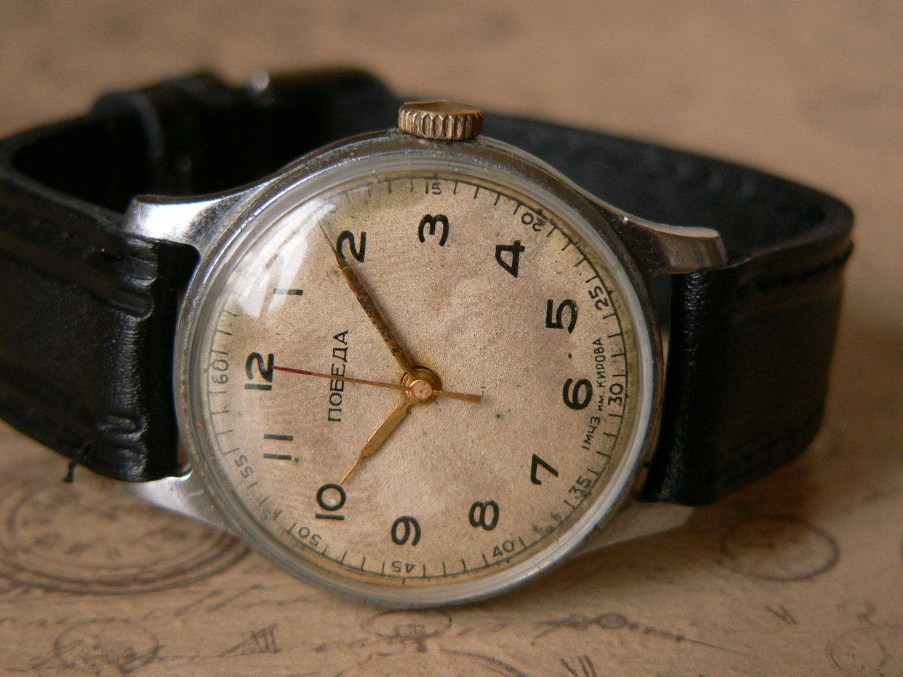 Soviet watch Russian watch Pobeda Poljot Russian Men’s Military watch ...