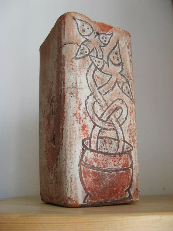 Celtic Vase Celtic Tree of Life Celtic Pottery by TheMysticWood