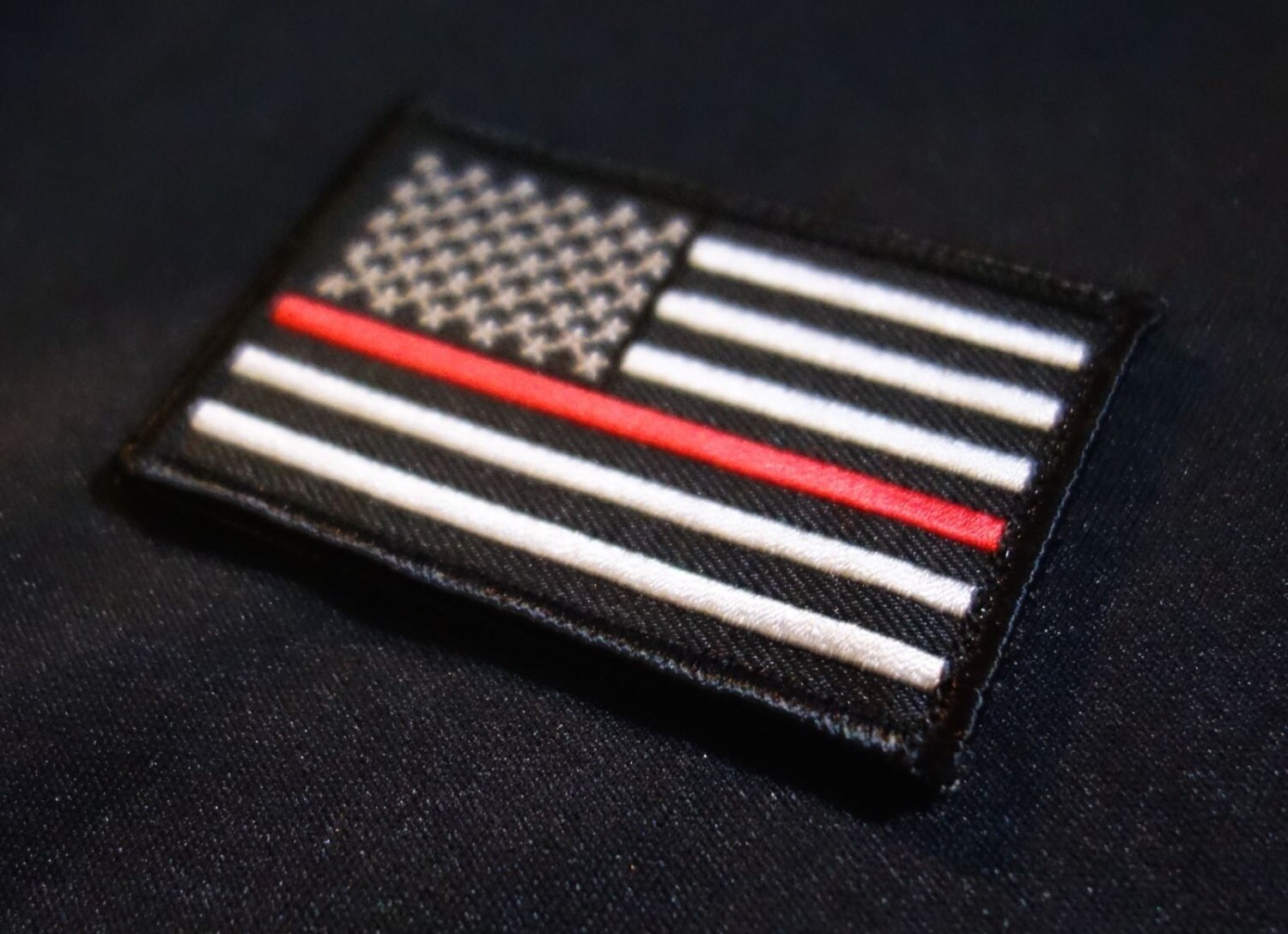 Firefighter paramedic Thin Red Line United States Flag Patch