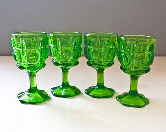 Popular items for green water goblets on Etsy