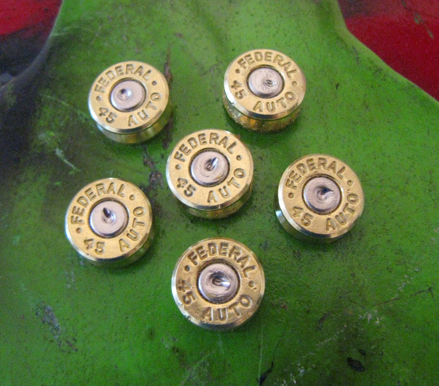 45 Caliber Brass Bullet Bases / Backs / Ends / by BulletsNBeads