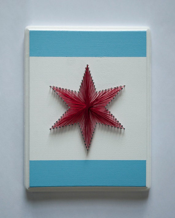 Items similar to Chicago Star String Art on Etsy