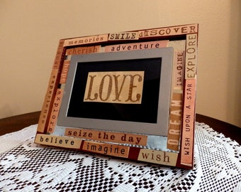 Picture Frame with Positive Words