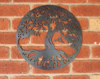 Plasma Cut 390mm Tree of Life Wall Hanging