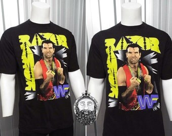 Rare Vintage 1993 Razor Ramon T-shirt WWF Wrestling wcw Scott Hall NWO ...