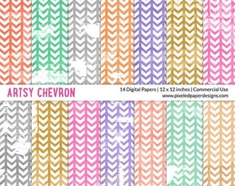 Popular items for chevron digital paper on Etsy