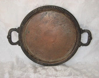 Popular items for round metal tray on Etsy