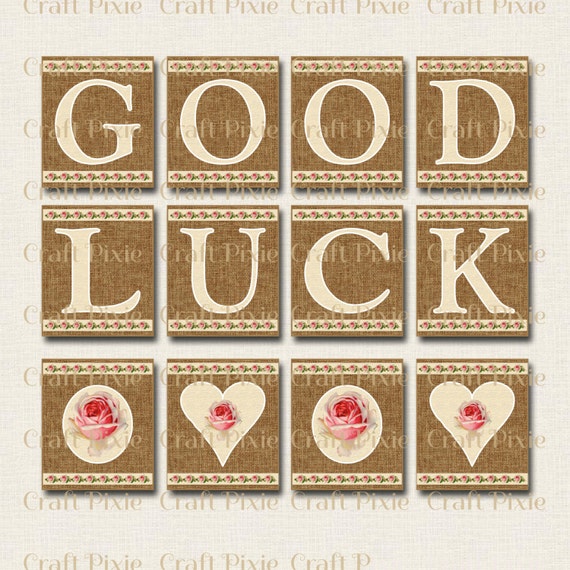Good Luck Banner Printable