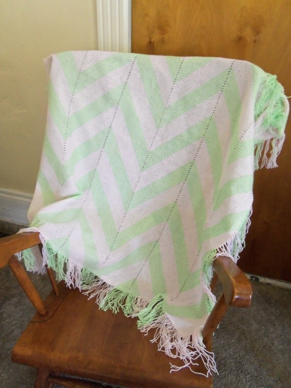 Weaving on Utility Mesh Mesh Woven Afghan by AvidYarnArtist