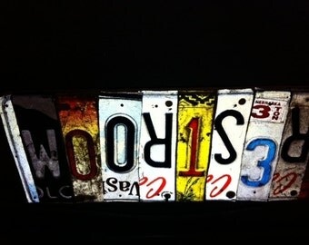 Let it Be beatles handmade license plate wall art one of a