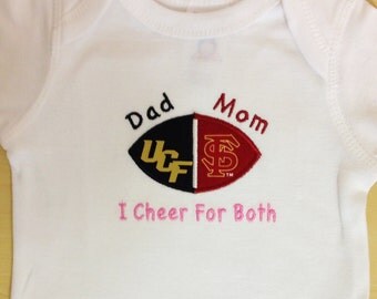 UCF FSU House Divided Baby Bodysuit or T-shirt