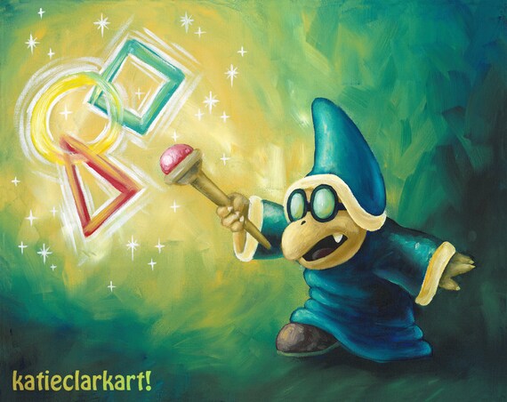 Kamek Art Print Magikoopa Art Print Kamek Fan Art