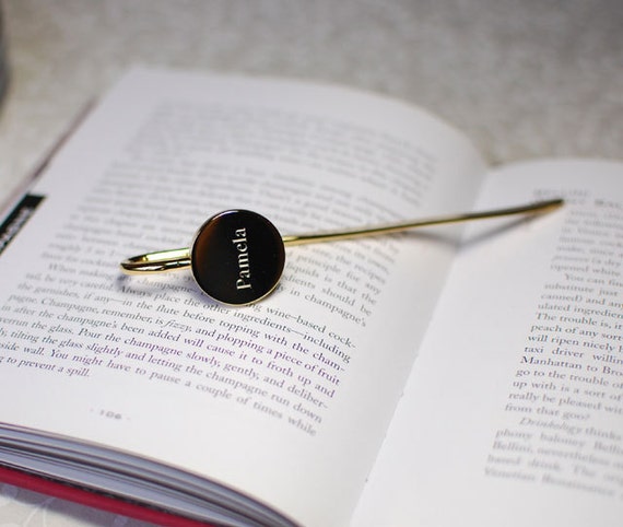 Personalized bookmark engraved gold bookmark engraved metal