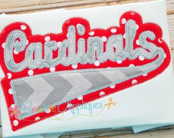 Cardinal appliques | Etsy