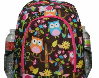 Owl Backpack with Monogram