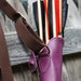 Purple Leather Quiver Right side reverse draw