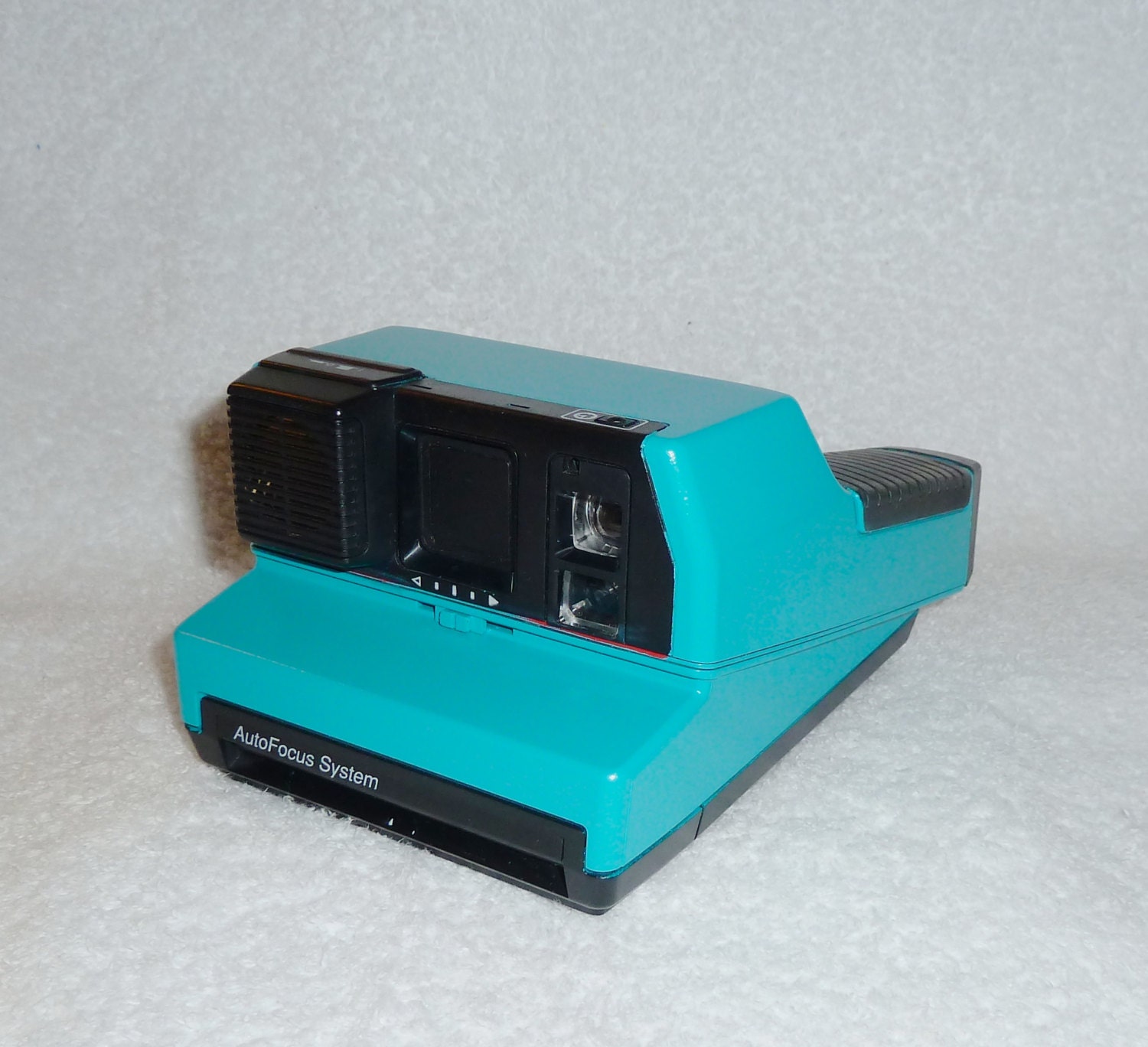 Turquoise Upcycled Polaroid Impulse Camera With Auto Focus and