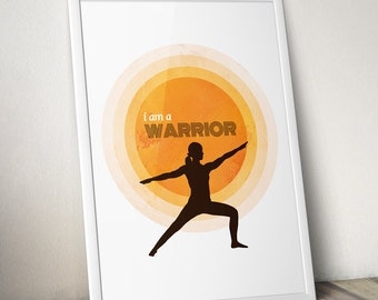 Yoga Poster Set Yoga Watercolor Yoga Art wall decor YOGA by Fybur