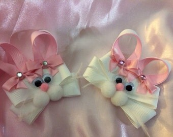 Bunny hair clip | Etsy