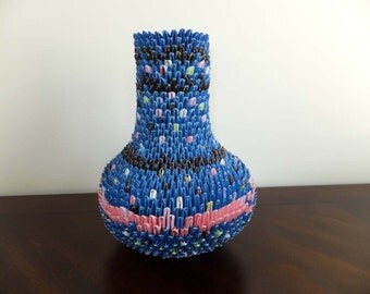 3d origami vase | Etsy