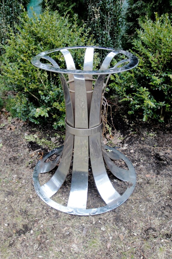 Vintage mid century chrome table base