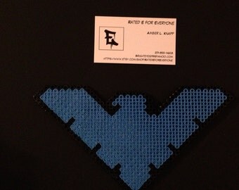 Nightwing Emblem Perler Bead Design