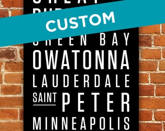 Popular items for custom subway sign on Etsy