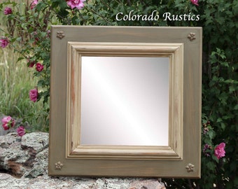 Decorative Wall Mirror, Framed Mirror, Distressed Frame, Home Décor ...