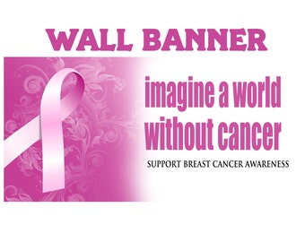 Popular items for breast cancer banner on Etsy