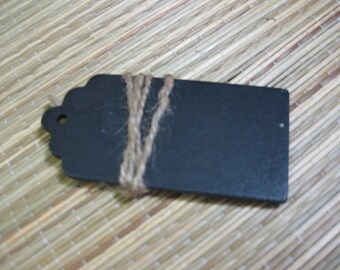 Fancy Wood Chalkboard Tags Chalk Labels Basket by Chalkdepot