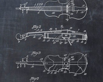 Violin blueprint | Etsy