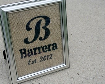 Popular items for custom burlap sign on Etsy