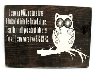 Owl wall plaque | Etsy