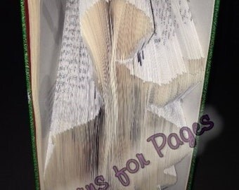 Book folding pattern for LITTLE GIRL READING