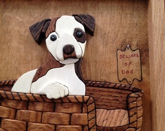 Intarsia dog | Etsy