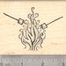Poodle Rubber Stamp Dog Stick Figure D21220 Wood by Rubberhedgehog