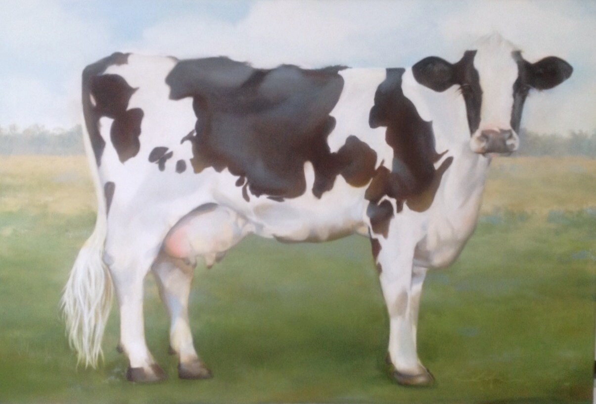 Holstein Cow Gwendolyn giclee print
