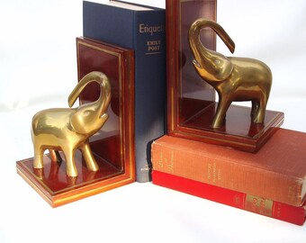 Popular items for elephant bookends on Etsy