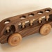 Wooden Bus Wooden toy Car Chestnut wood