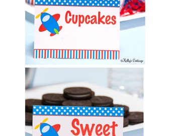 Airplane place card | Etsy