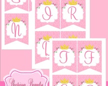 Popular items for princess banner on Etsy