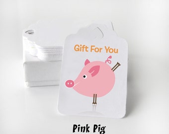 Pig thank you card | Etsy